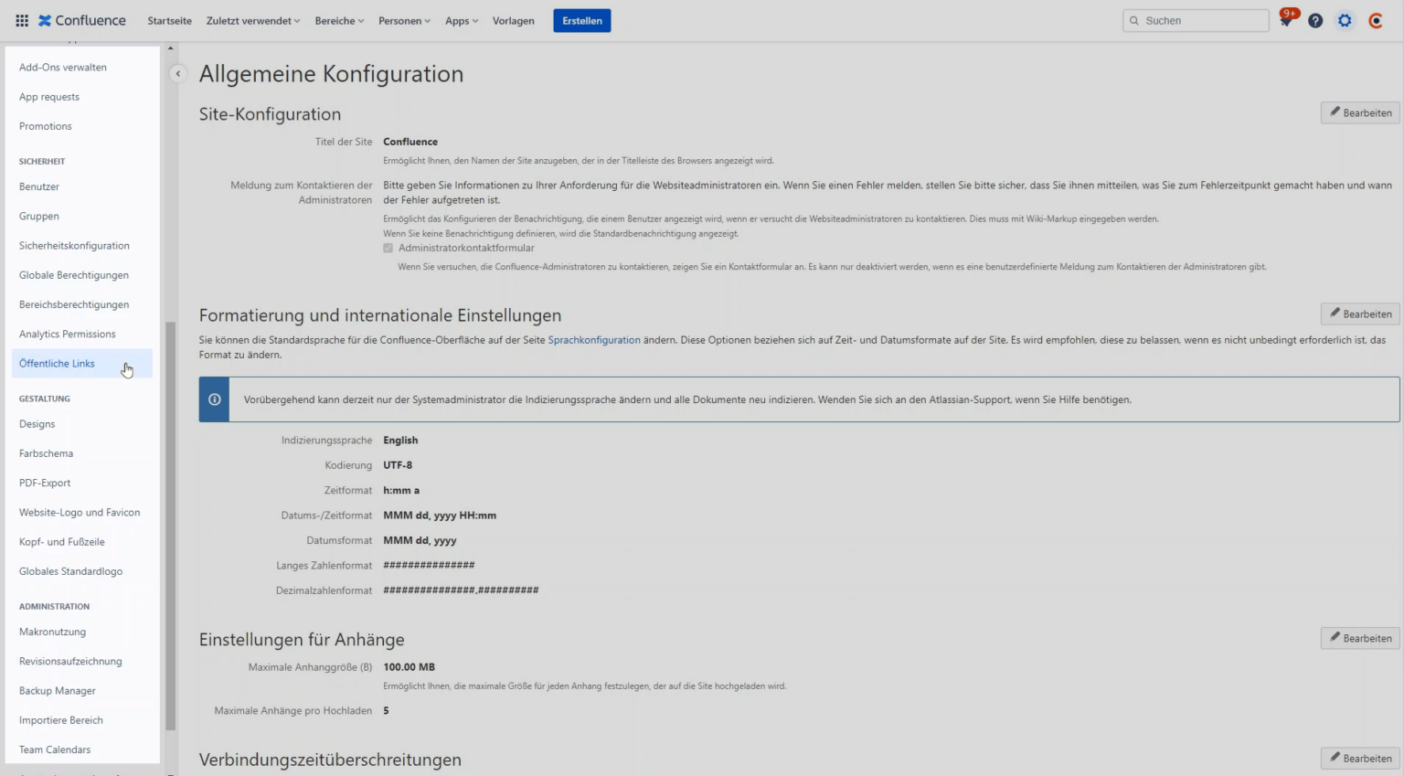 Öffentliche Links in Confluence erstellen und mit Externen teilen