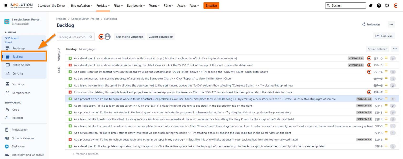Jira Sprint erstellen und starten | Anleitung (deutsch)