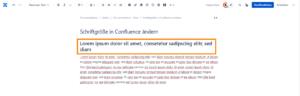 Confluence Schriftgröße ändern - Anleitung